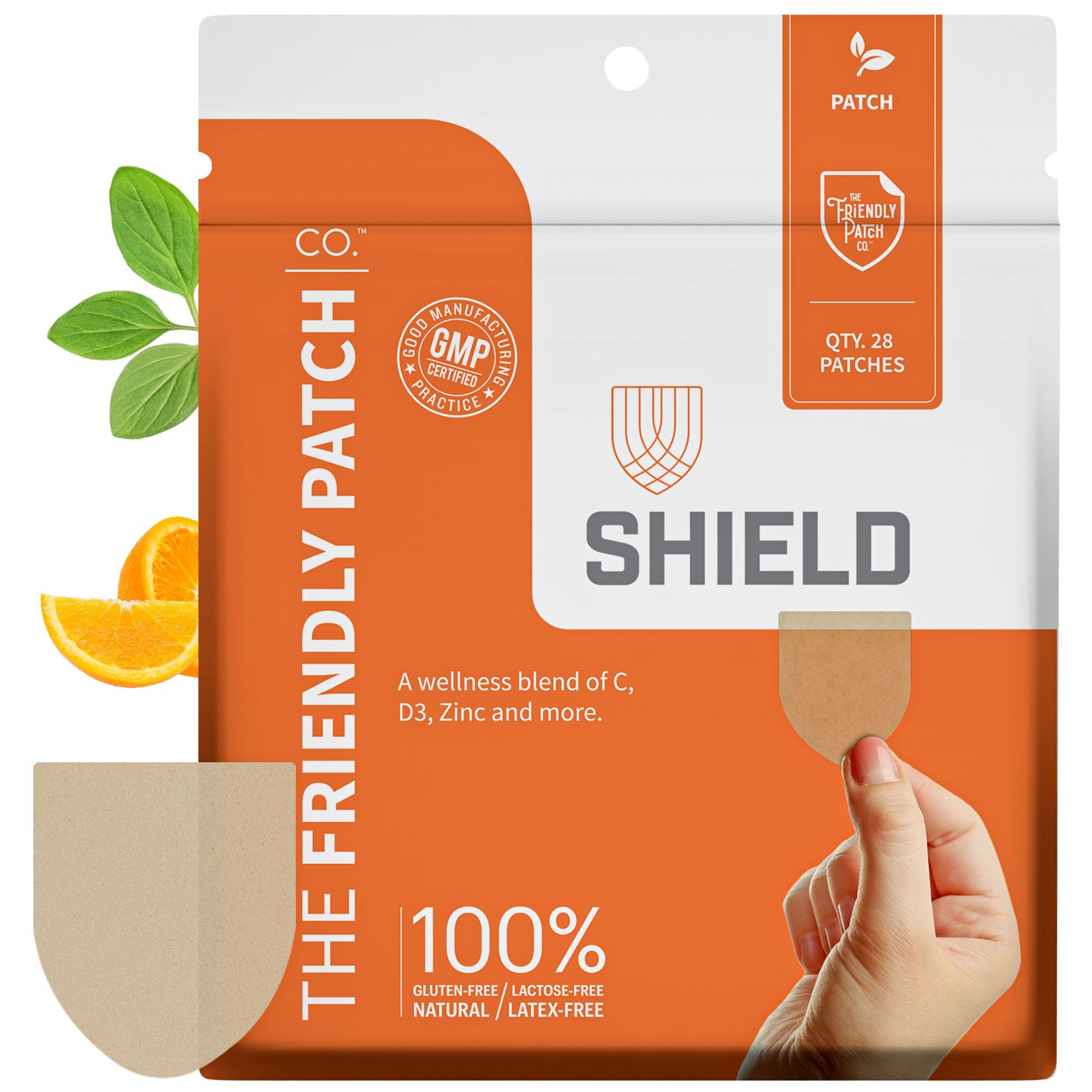 Shield Immune Patch Vitamin D3, C, Zinc, Pterostilbene The Friendly Patch – Friendly Patch Co