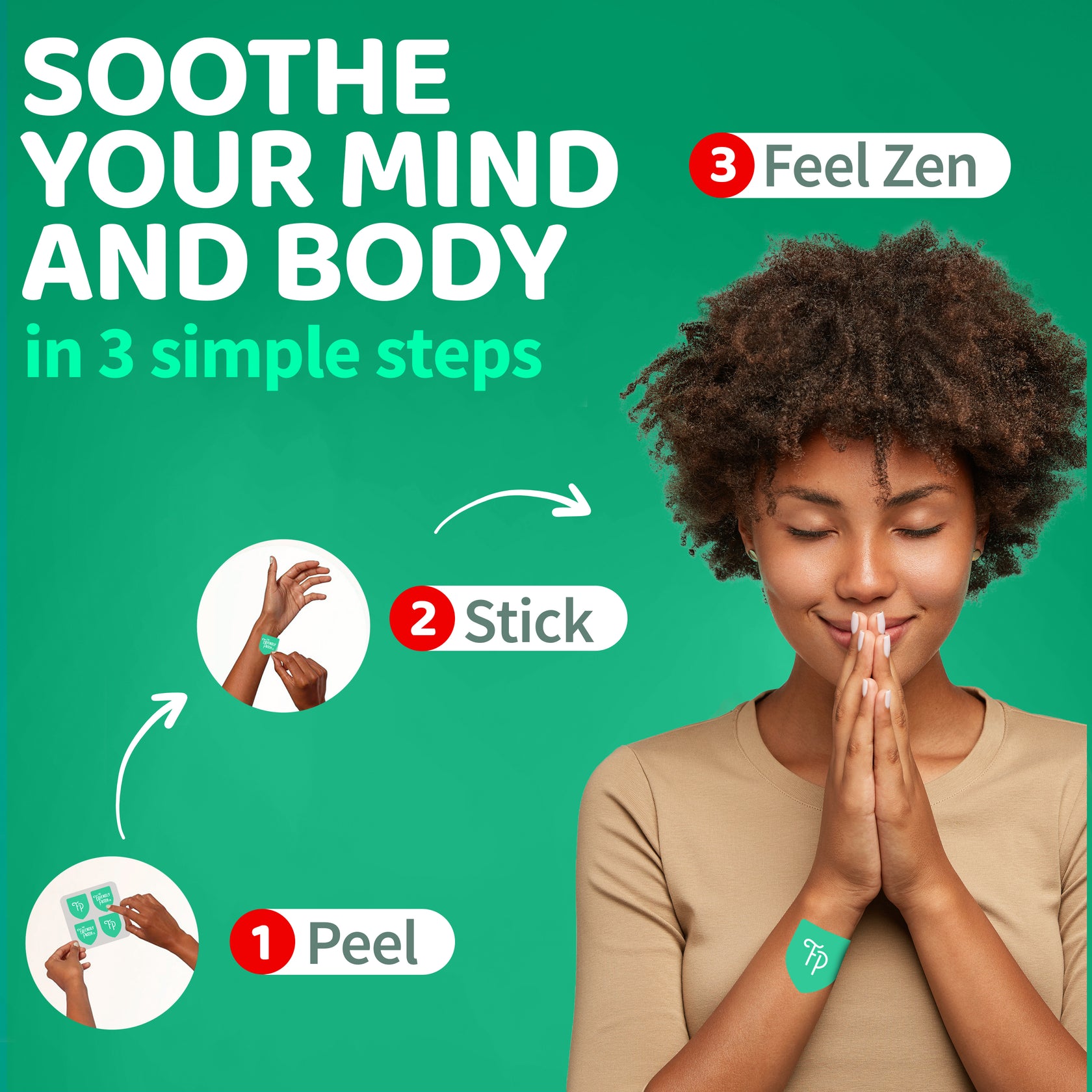 Zen Patch stress relief Zen Patches Ashwagandha Calming and Relaxation